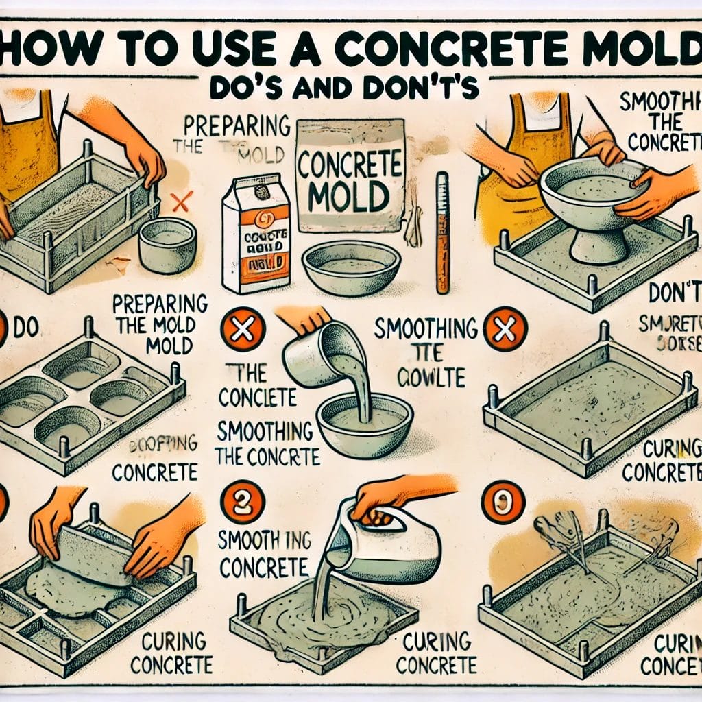 How To Use A Concrete Mold: Do's and Don'ts